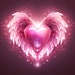 Glowing Angel Heart PNG Clipart Bundle - 50 High Quality PNG - Instant ...