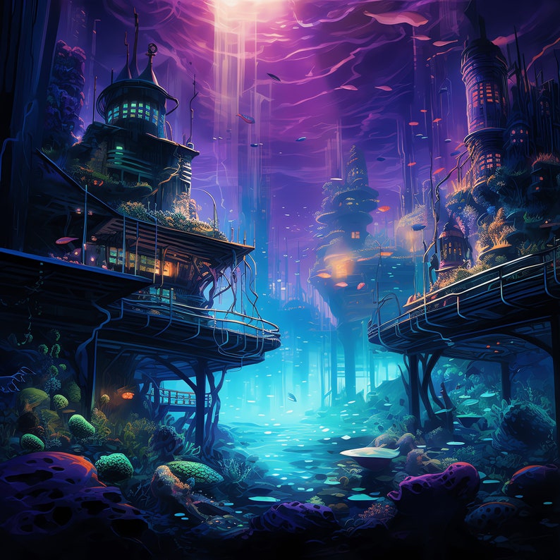 Neon Abyss PNG Clipart Bundle 50 High Quality PNG Instant Download ...