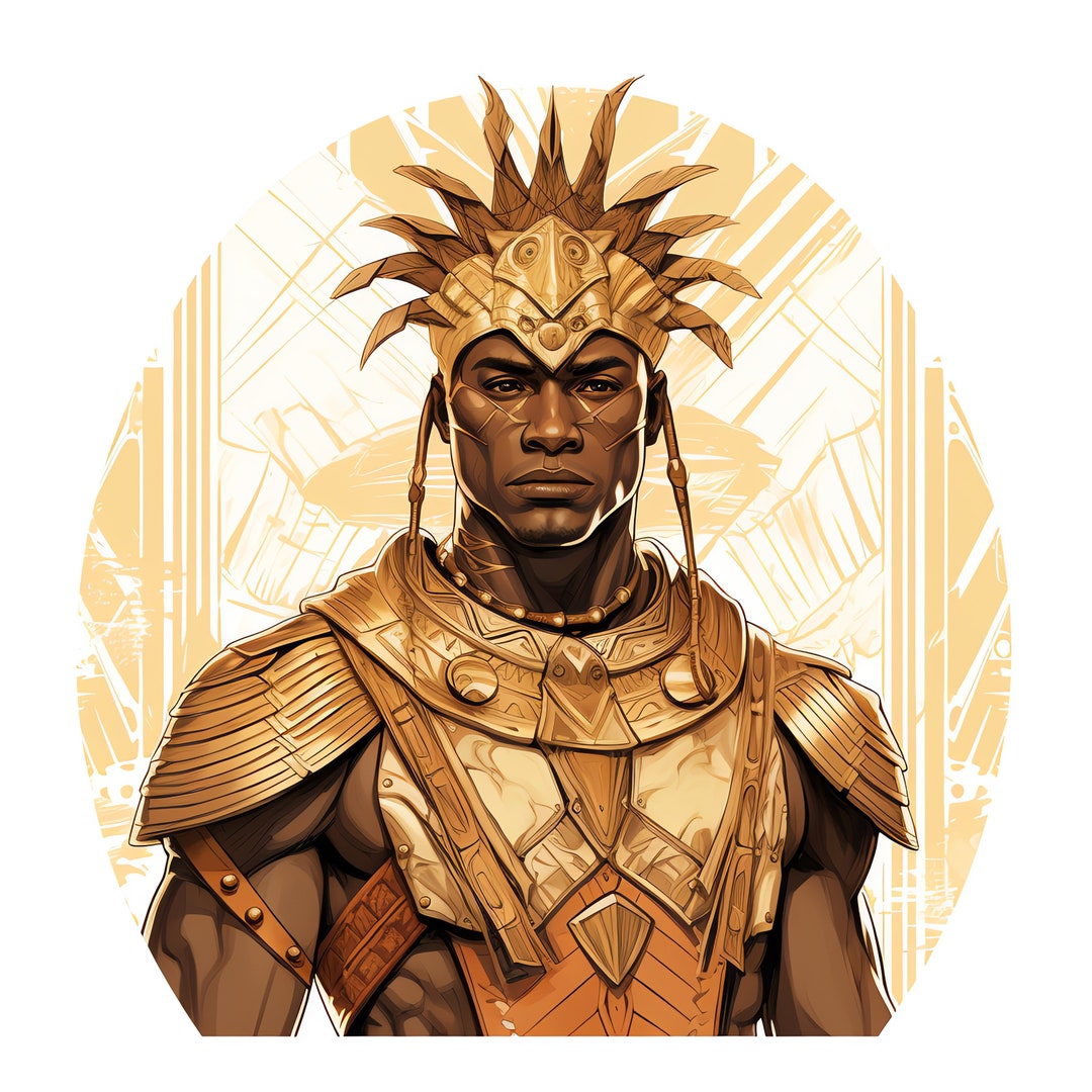 African Warrior Prince Clipart - 45 High Quality Jpgs - Digital ...