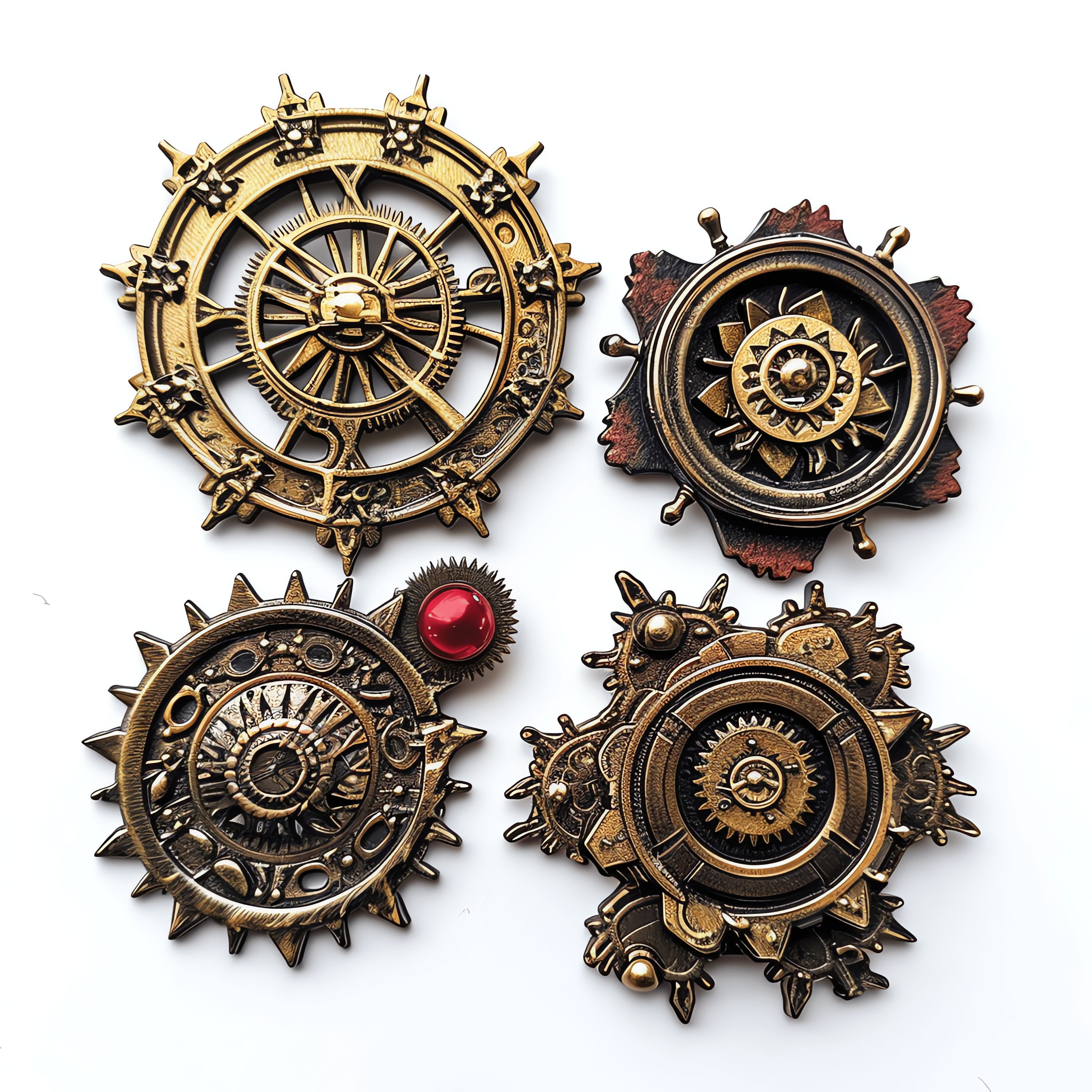 Steampunk Badges Photos PNG Clipart Bundle 51 High Quality PNG Instant ...