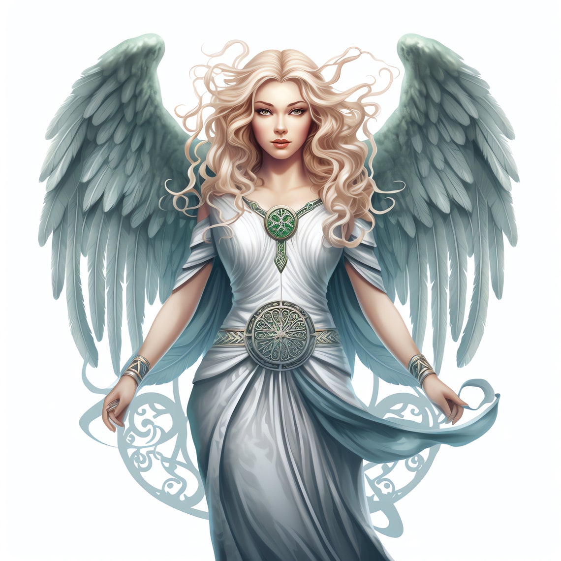 Celtic Angel Clipart 40 High Quality Jpgs Digital Download Card Making ...