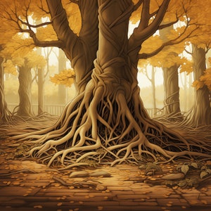 Intertwined Tree Roots PNG Clipart Bundle 50 High Quality PNG Instant ...