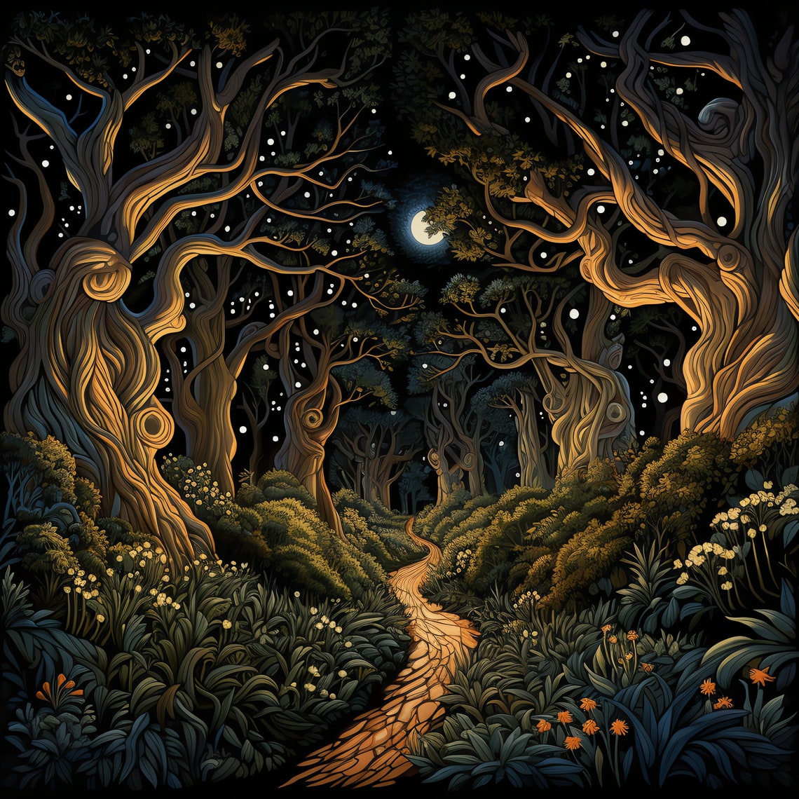 Oak Tree Path PNG Clipart Bundle 50 High Quality PNG Instant Download ...