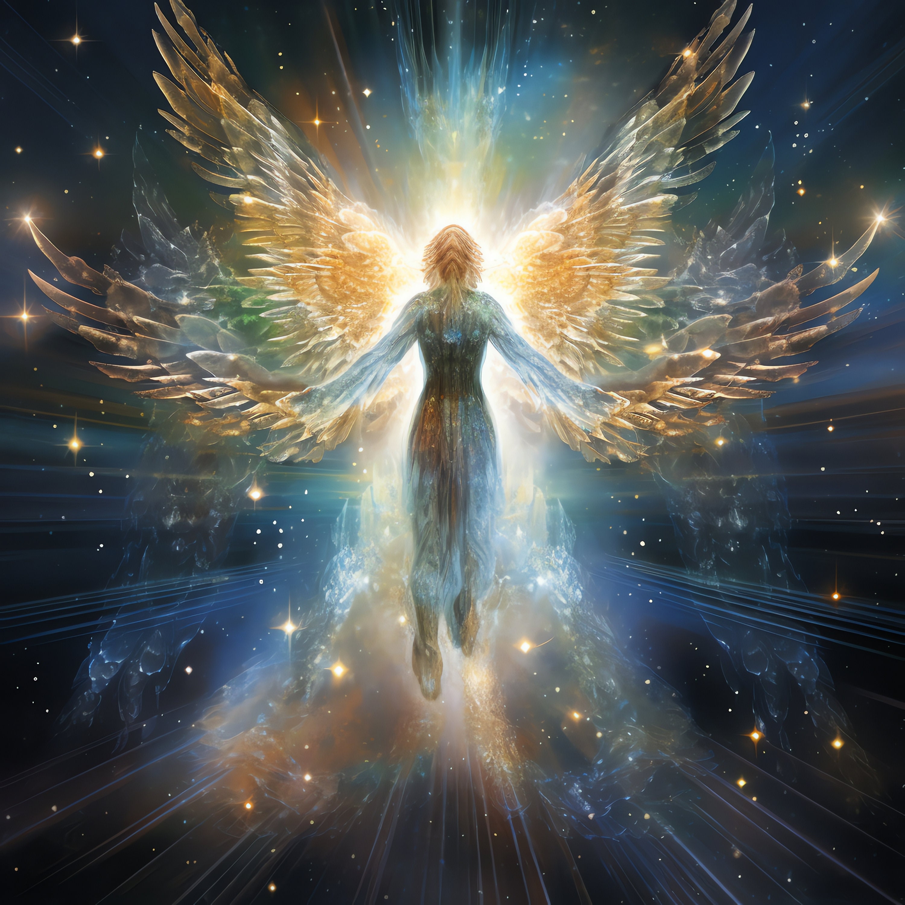 Ascending Archangel Clipart 30 High Quality Jpgs Digital Download Card ...