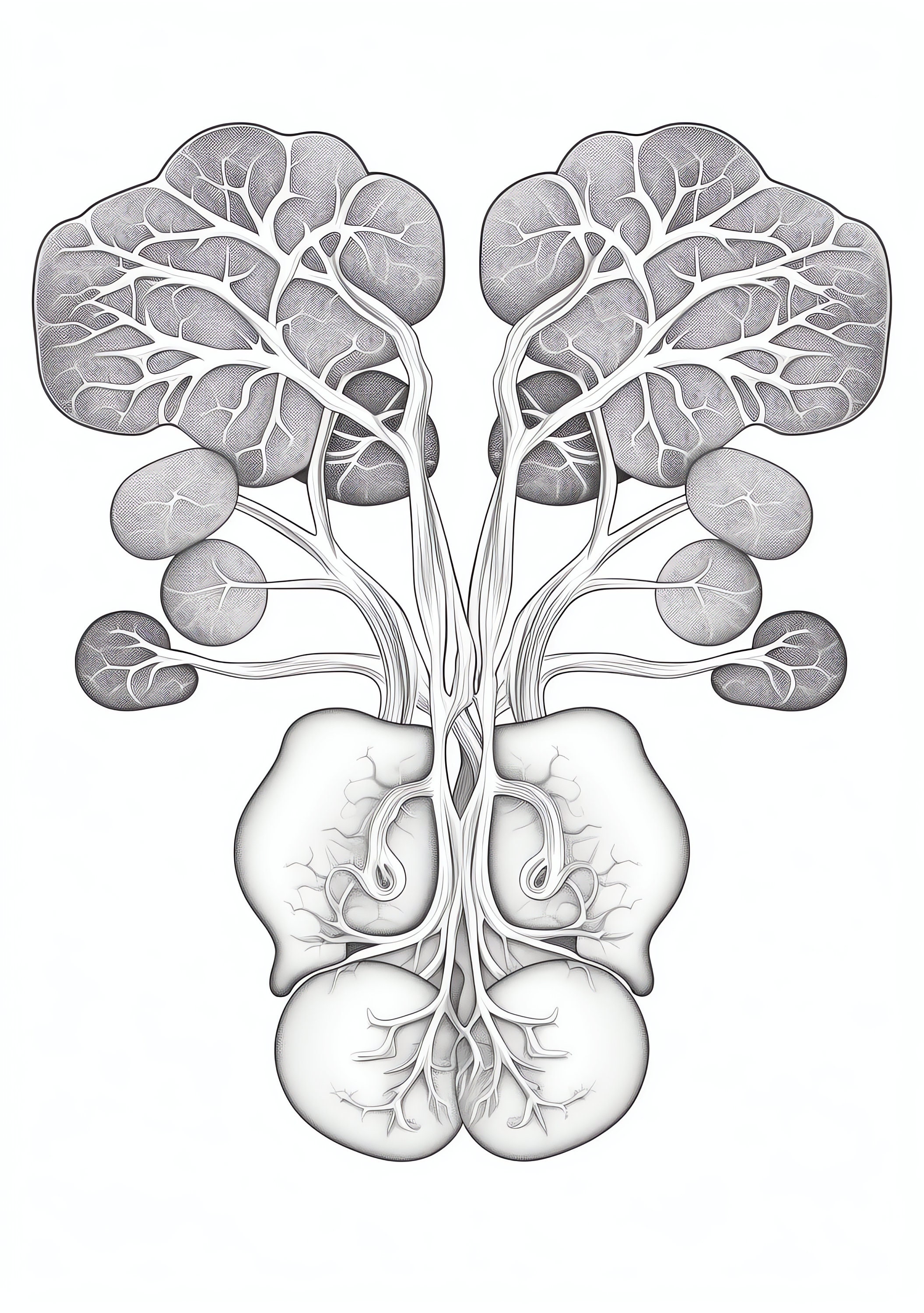 Artistic Anatomy Coloring Pages - 30 High Quality PNG - Instant ...