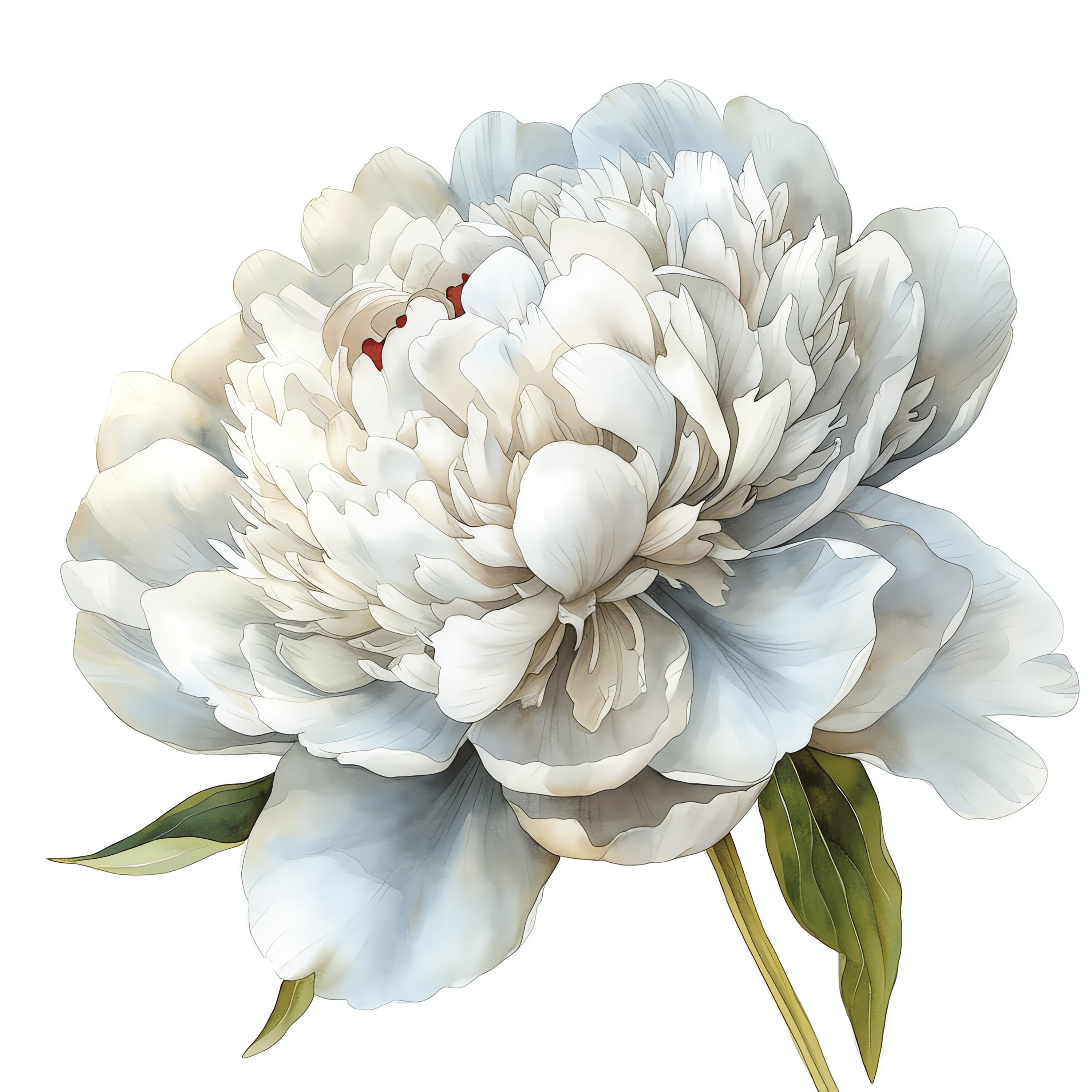 Watercolor Peonies PNG Bundle - 45 High Quality PNG - Instant Download ...