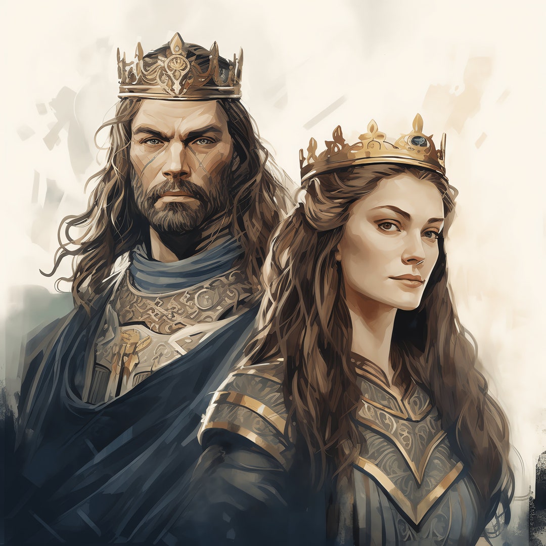 Celtic King and Queen PNG Clipart - 45 High Quality PNG - Instant ...