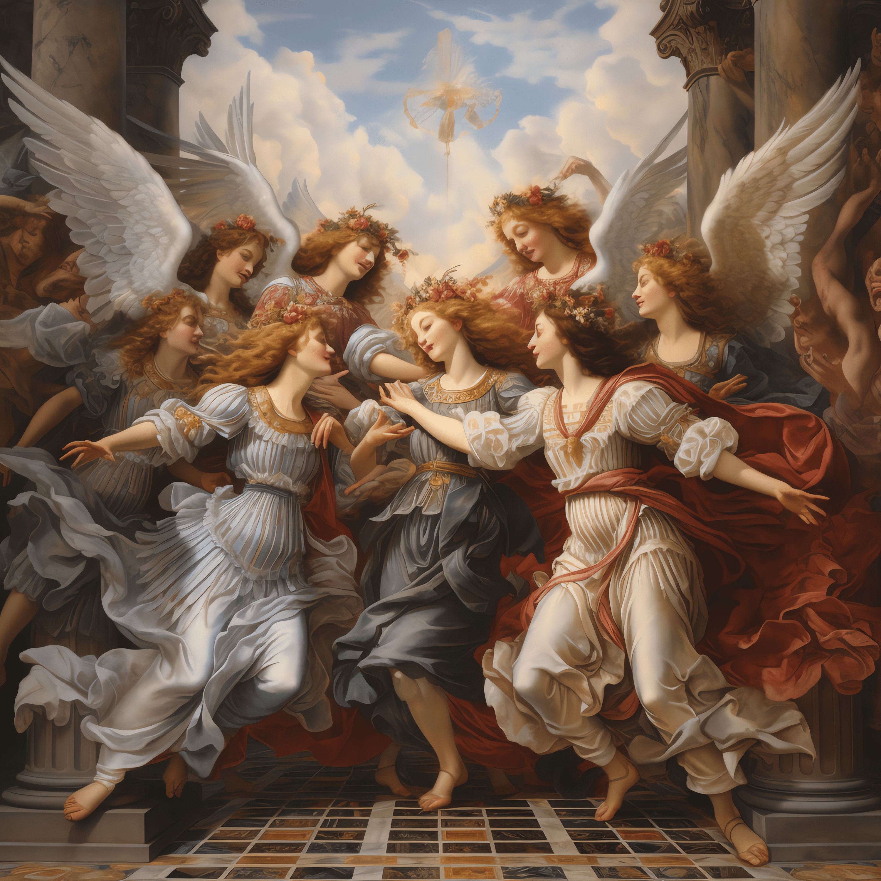 Renaissance Angels Dancing PNG Clipart 26 High Quality PNG Instant ...