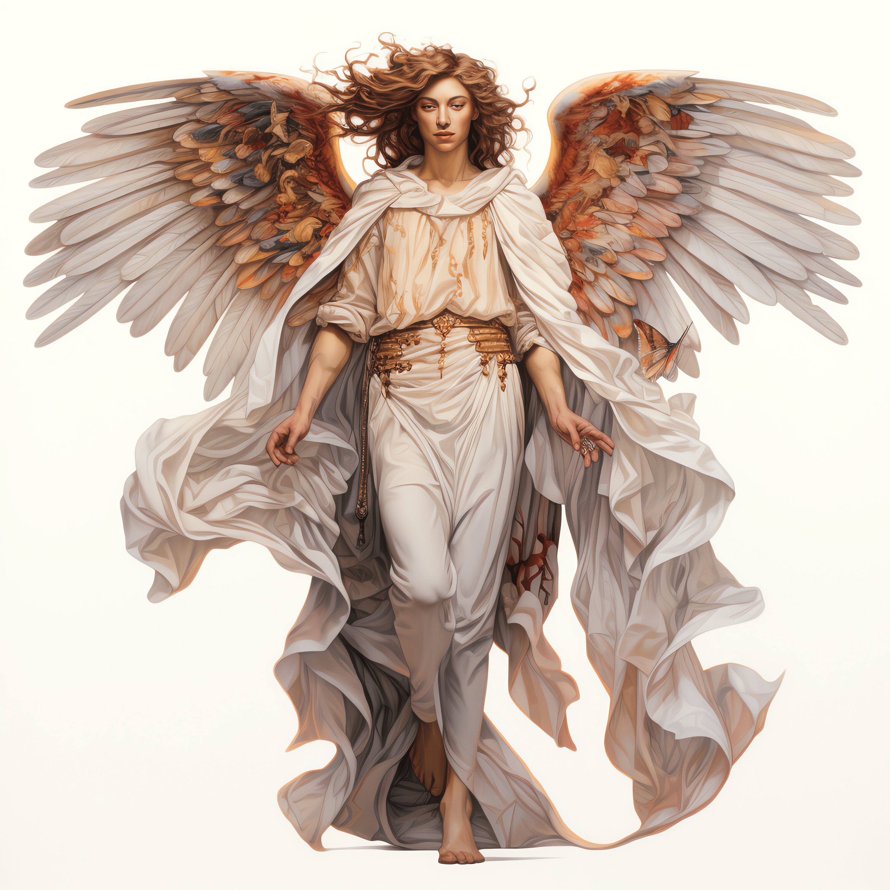 Angel on a White or Neutral Background Clipart Bundle 50 High Quality ...