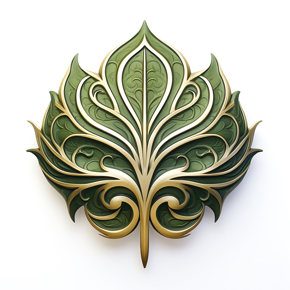 Celtic Elf Leaf Clipart - 50 High Quality Jpgs - Digital Download ...