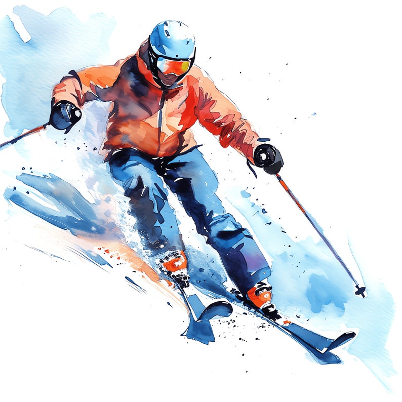 Ski Instructor PNG Clipart Bundle 50 High Quality PNG Instant Download ...