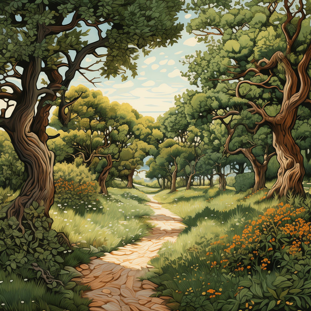 Oak Tree Path PNG Clipart Bundle 50 High Quality PNG - Instant Download ...