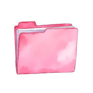 Pink Folder PNG Clipart Bundle - 41 High Quality PNG - Instant Download - Card Making, Mixed ...