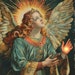 Pre-raphaelite Archangel With Light Orb PNG Clipart Bundle 43 High ...