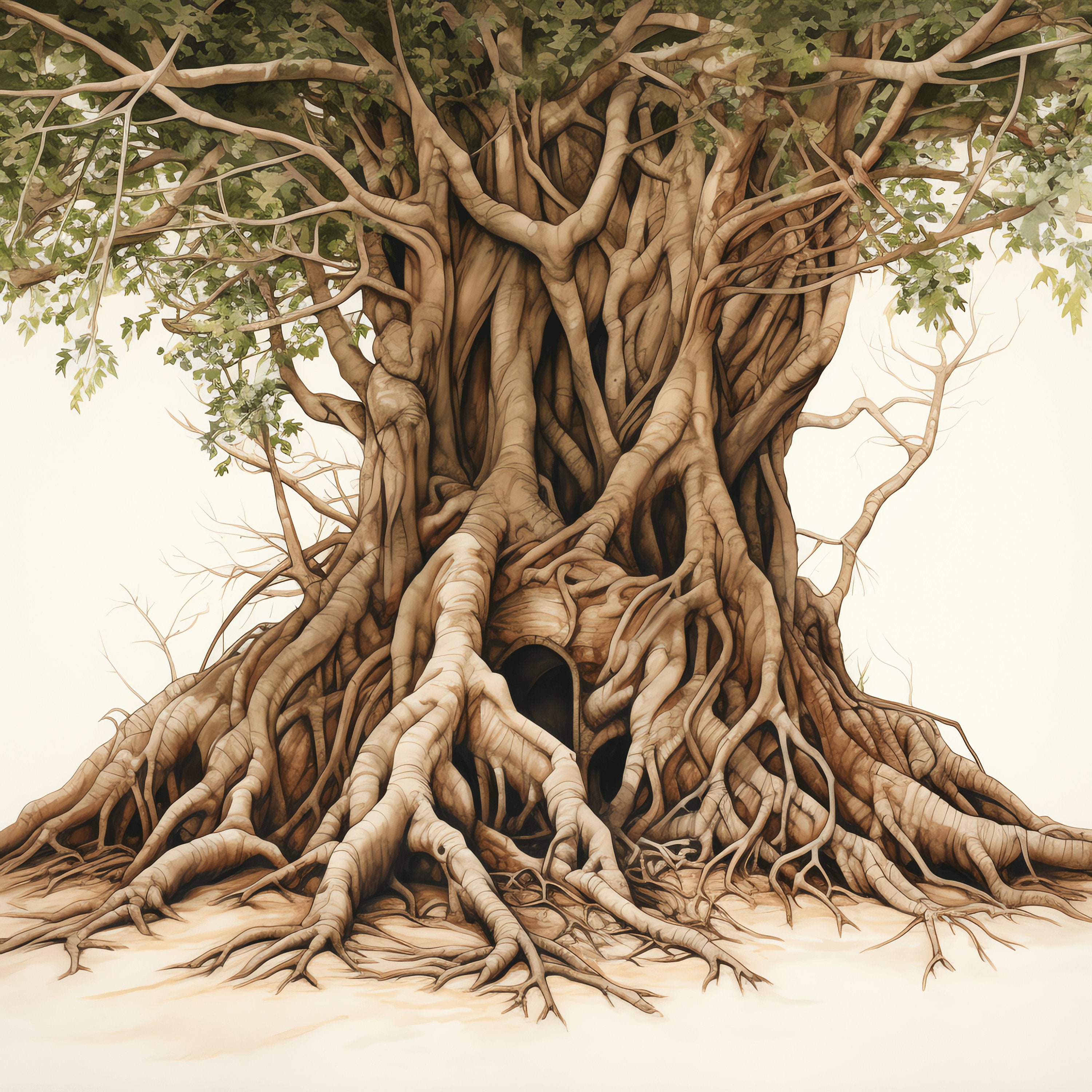 Intertwined Tree Roots PNG Clipart Bundle 50 High Quality PNG Instant ...