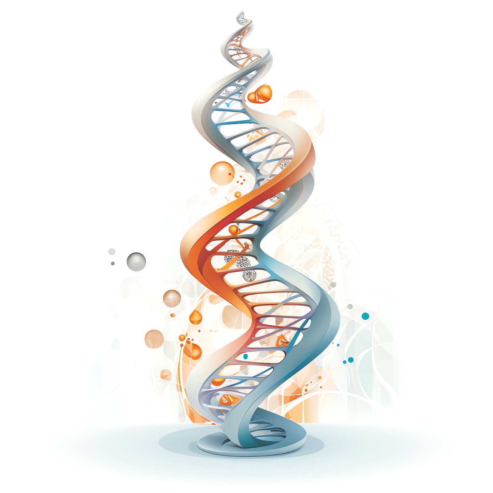 Artistic DNA Molecule Clipart - 45 High Quality Jpgs - Digital Download ...