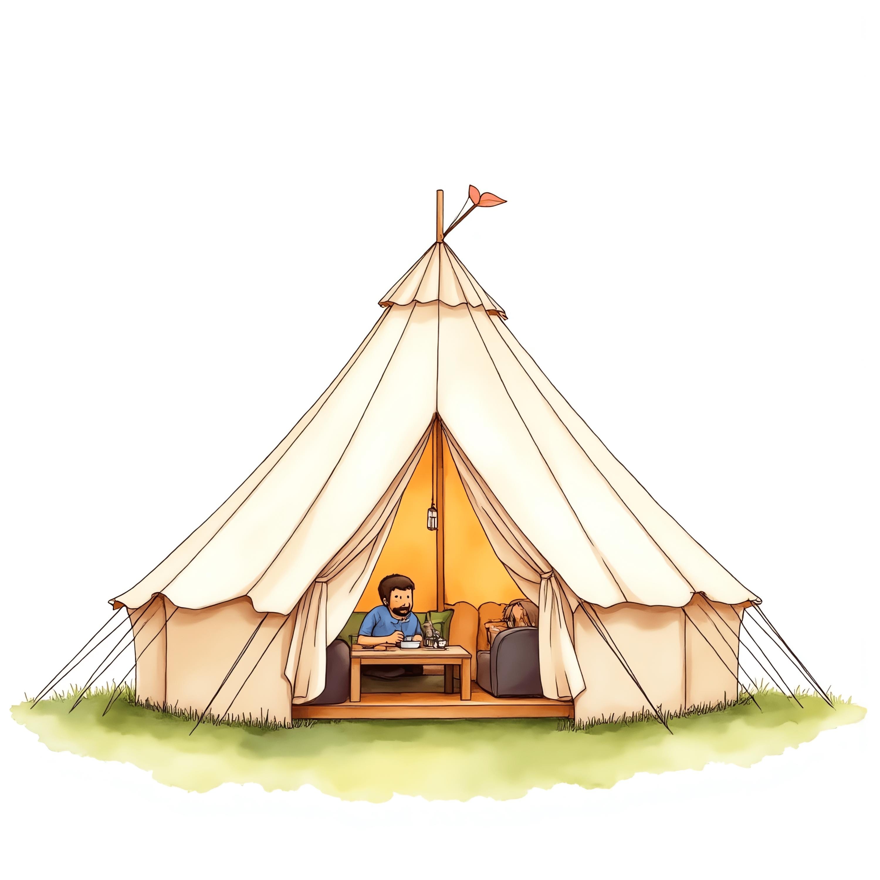 Camping Tent Clipart Bundle - 49 High Quality PNG - Instant Download ...