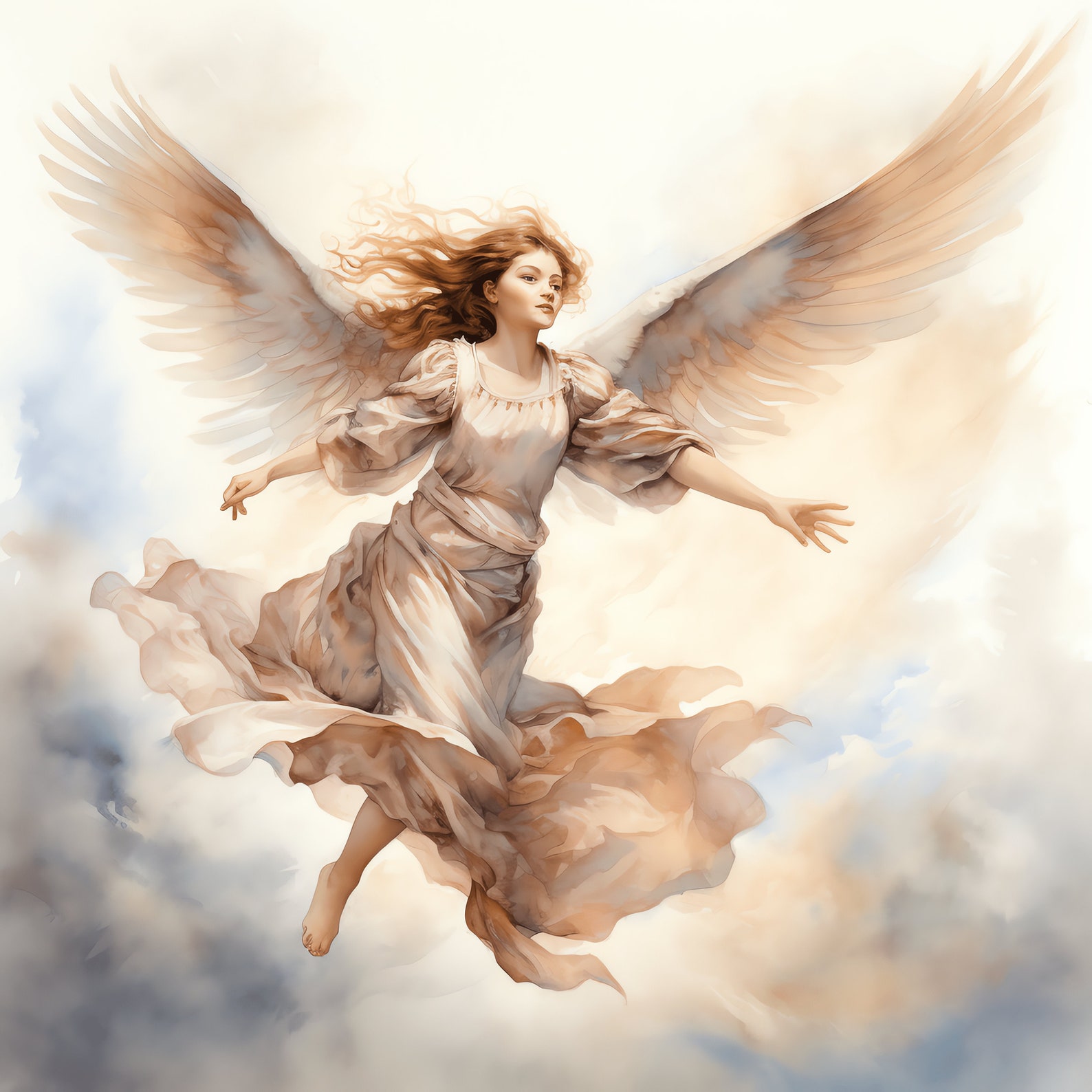 Victorian Angel Watercolor Bundle 35 High Quality PNG Instant Download ...