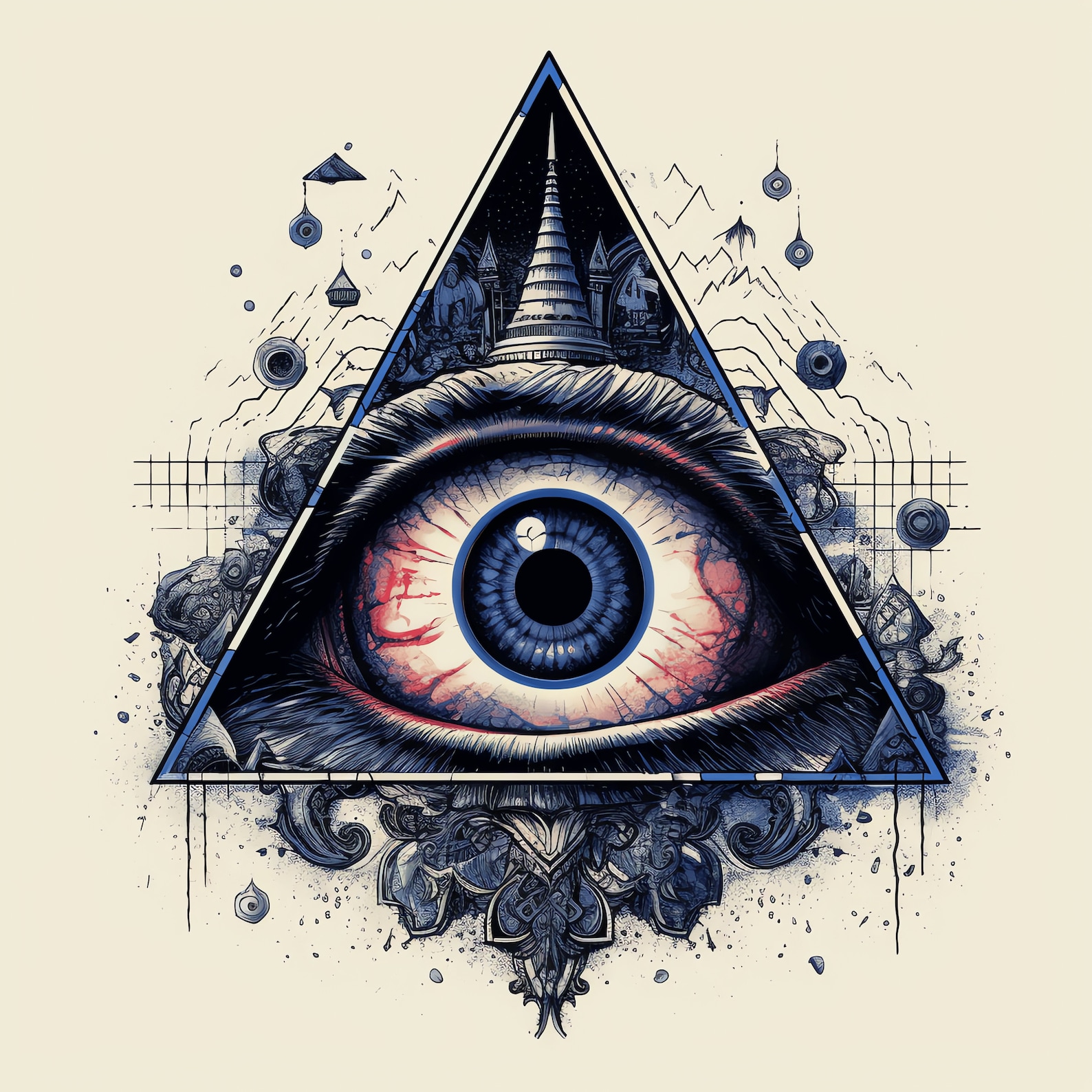 All Seeing Eye PNG Clipart Bundle - 50 High Quality PNG - Instant ...