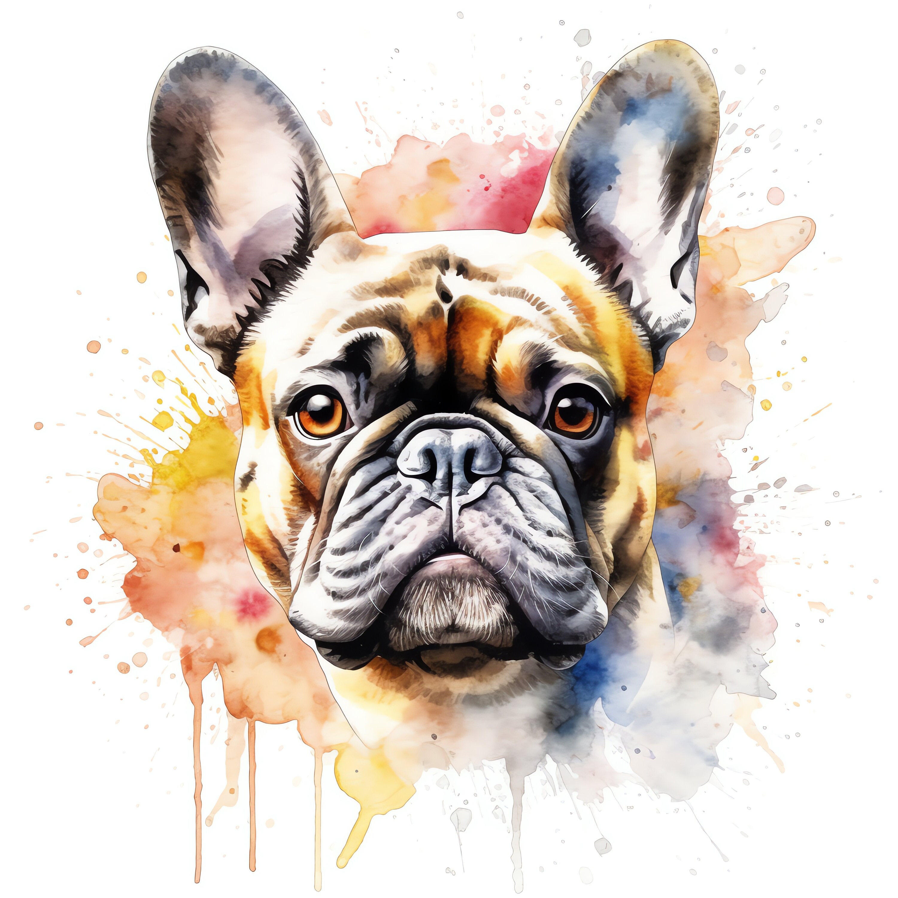 French Bulldog Clipart - 30 High Quality Jpgs - Digital Download - Card ...