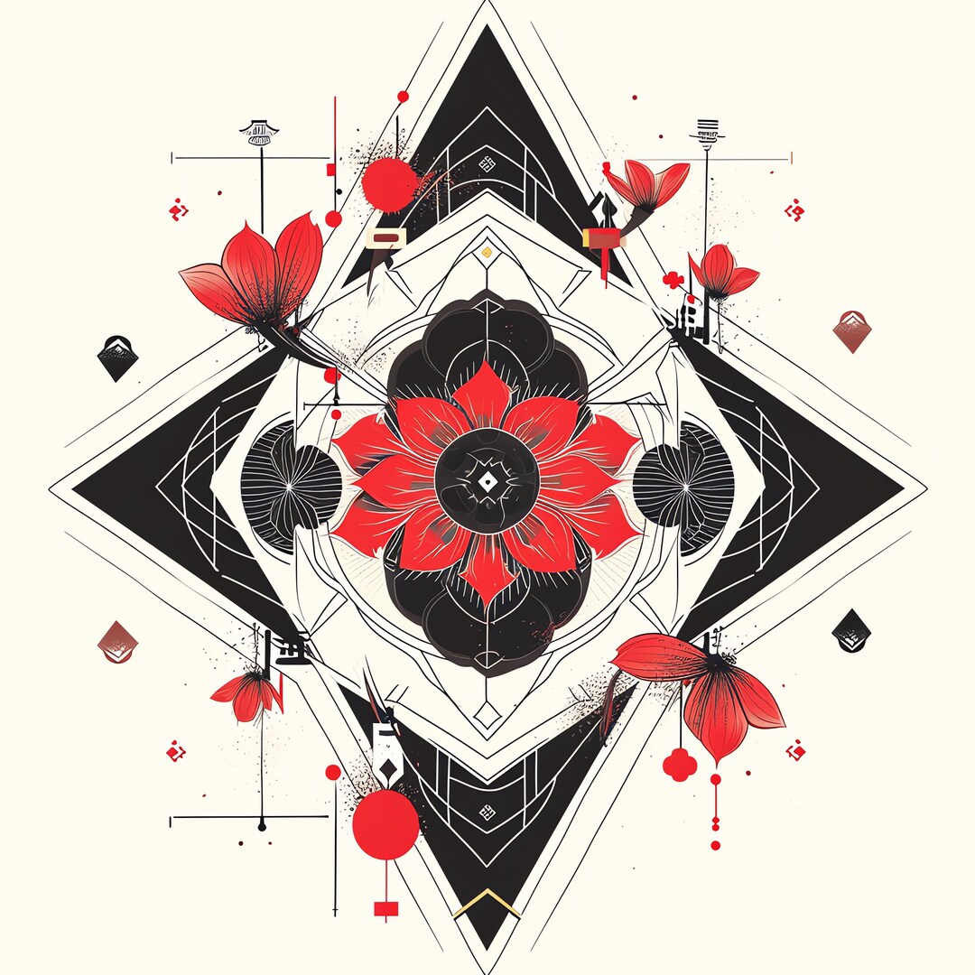Japanese Zen Mandala PNG Bundle - 50 High Quality PNG - Instant ...