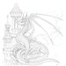 Lineart Dragon Castle Turret PNG Clipart Bundle - 46 High Quality PNG ...