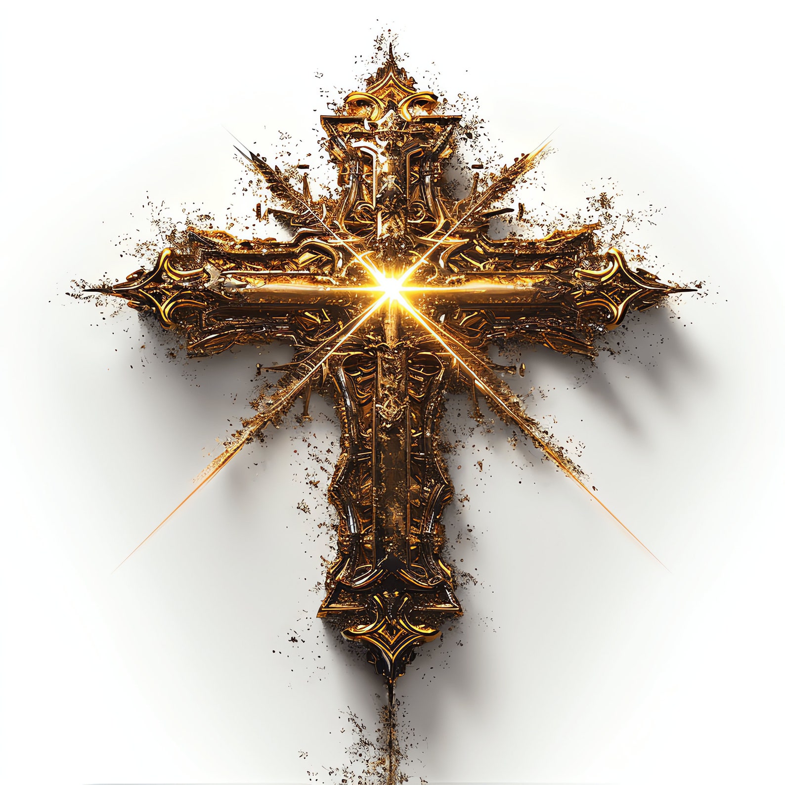 Radiating Cross PNG Clipart Bundle - 50 High Quality PNG - Instant ...