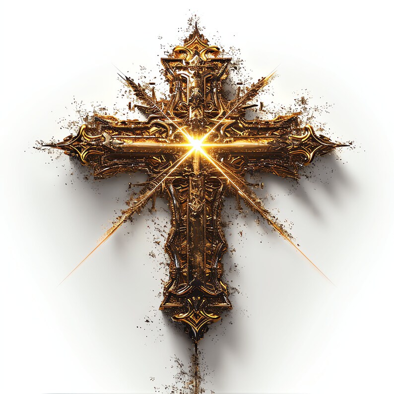 Radiating Cross PNG Clipart Bundle 50 High Quality PNG Instant Download ...