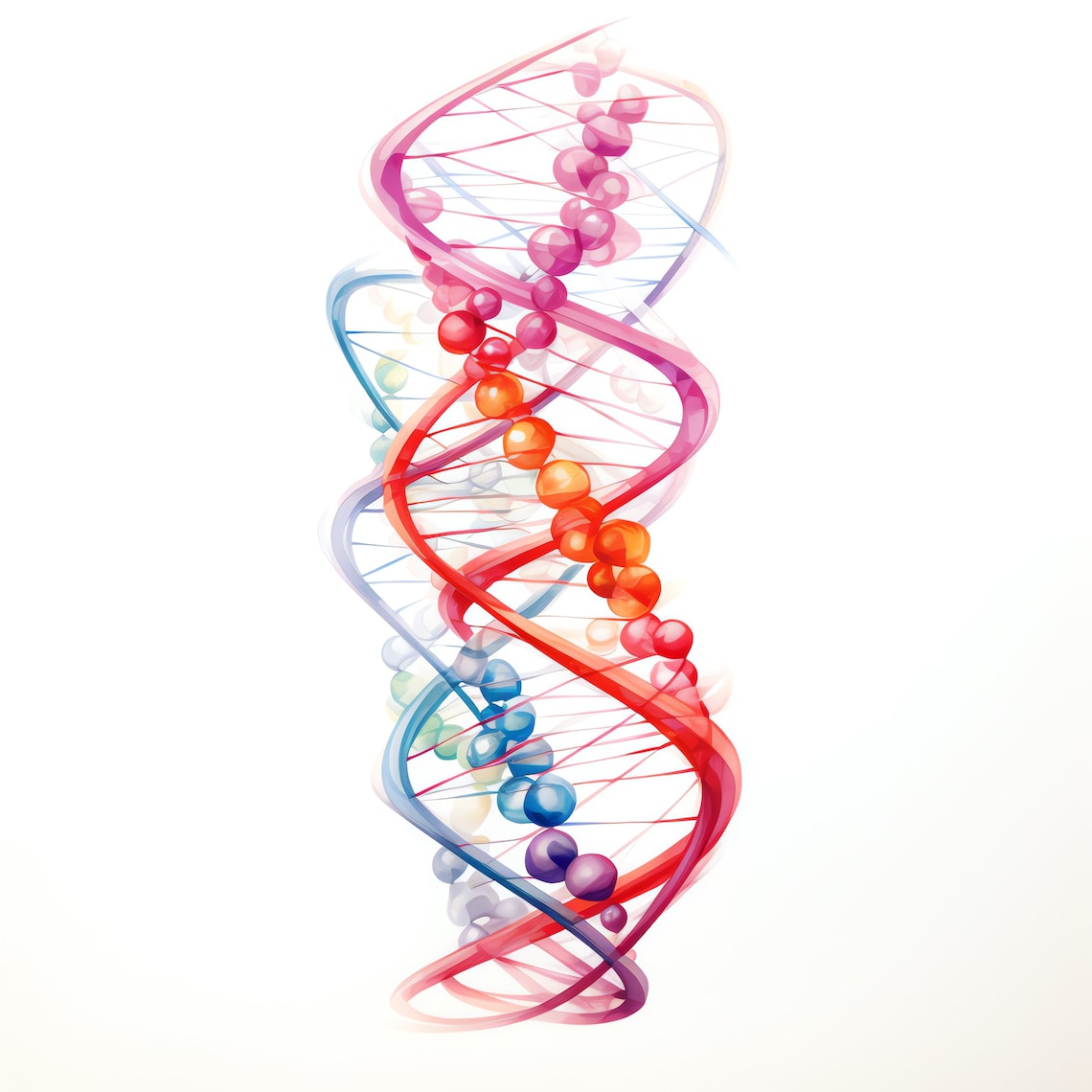 Artistic DNA Molecule Clipart - 45 High Quality Jpgs - Digital Download ...