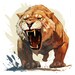 Sabertooth Clipart - 40 High Quality Jpgs - Digital Download - Card ...