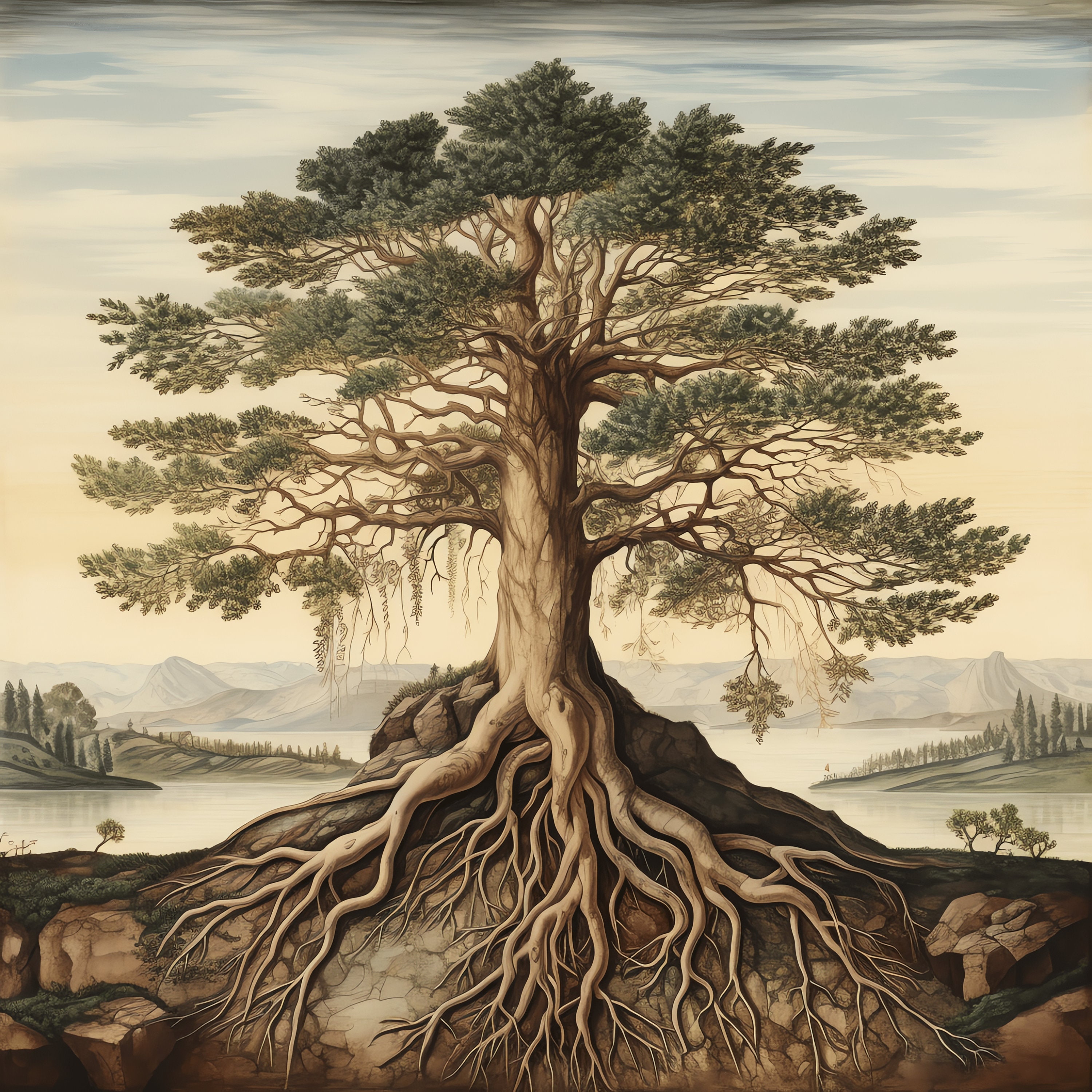 Renaissance Tree With Roots PNG Clipart Bundle - 45 High Quality PNG ...