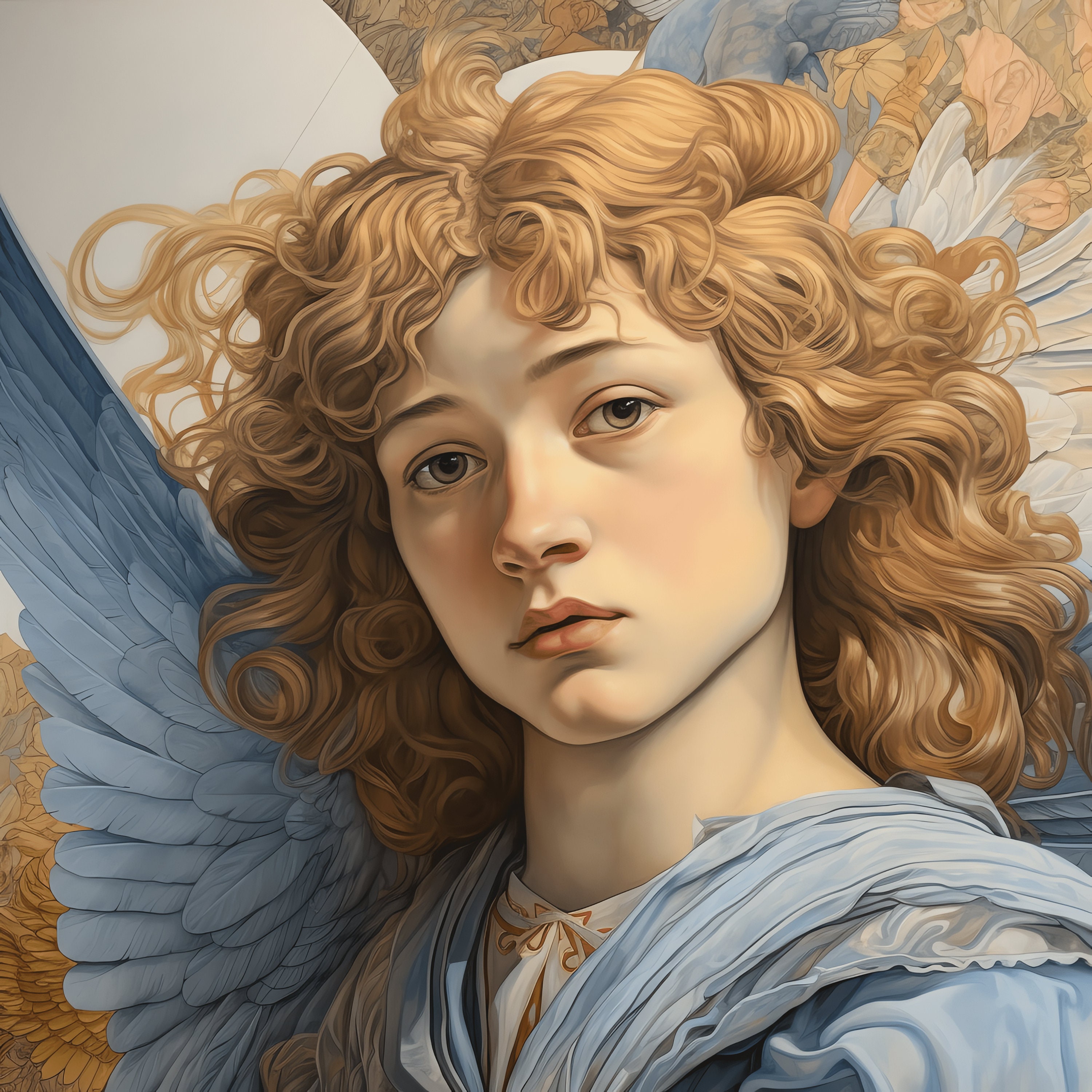 Renaissance Angel Closeup PNG Clipart 50 High Quality PNG Instant ...