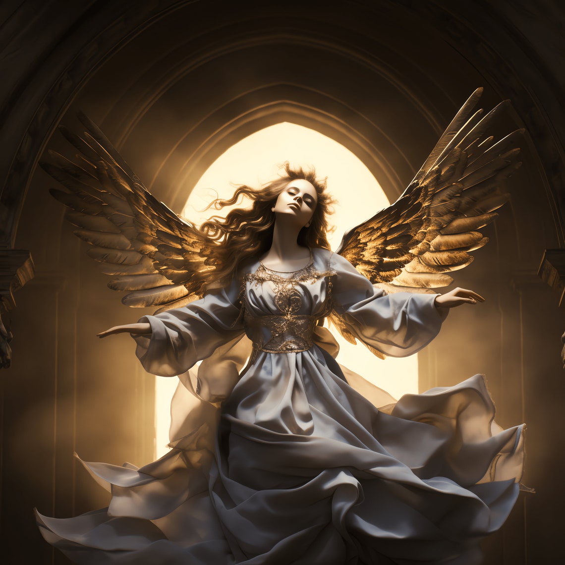 Ethereal Guardian Angel Realistic PNG Clipart Bundle - 34 High Quality ...