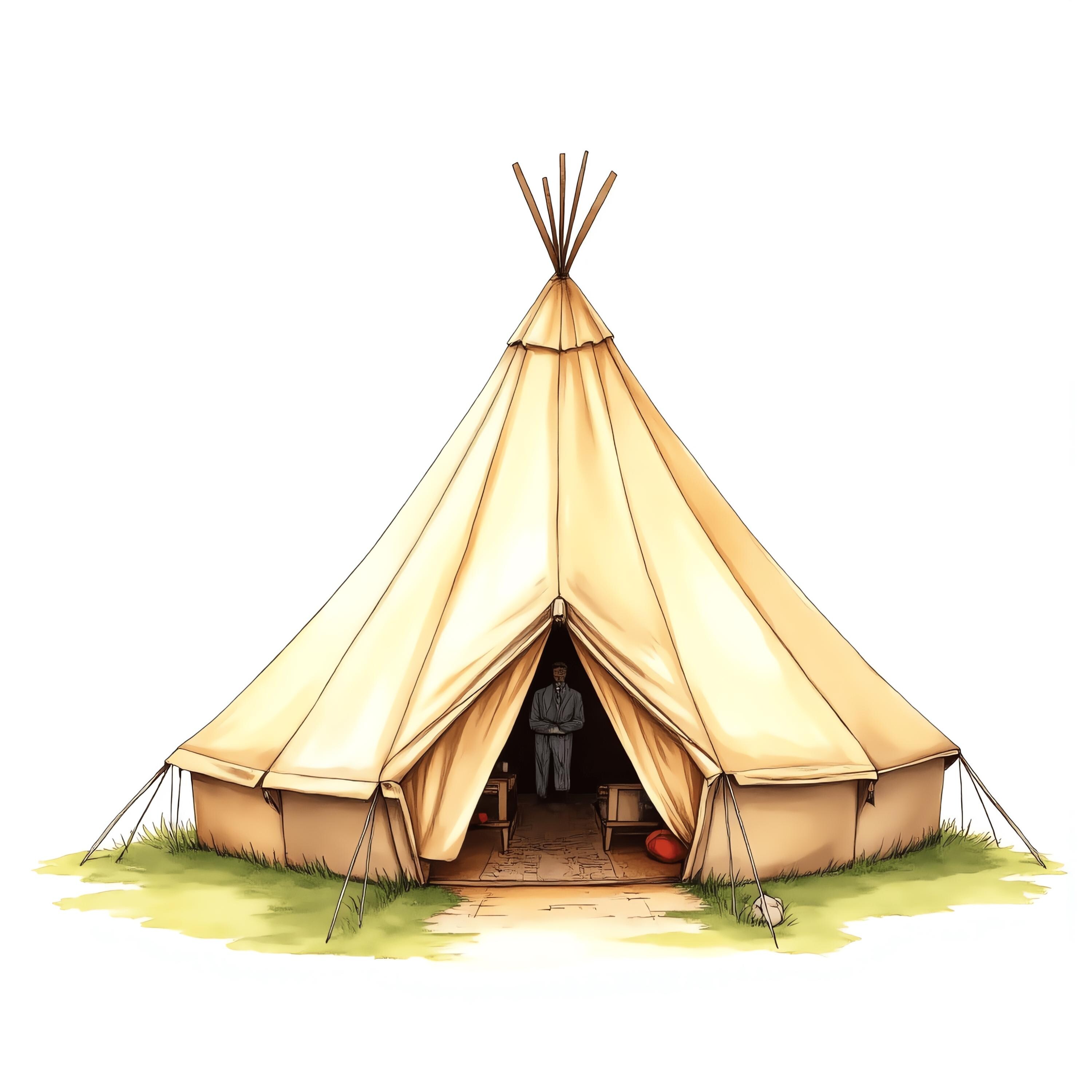 Camping Tent Clipart Bundle - 49 High Quality PNG - Instant Download ...