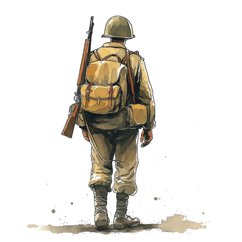 WW2 Illustration Bundle - 45 High Quality PNG - Instant Download ...