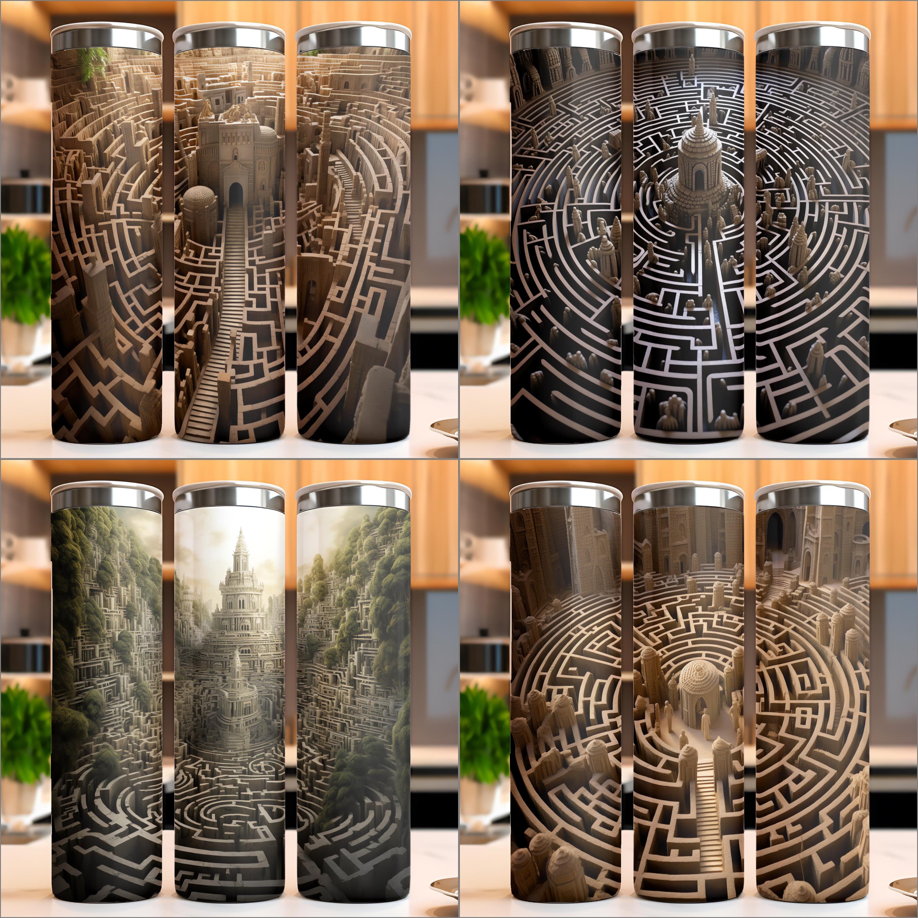 Labyrinth 20 Oz Skinny Tumbler Sublimation Design 20 High Quality PNG ...