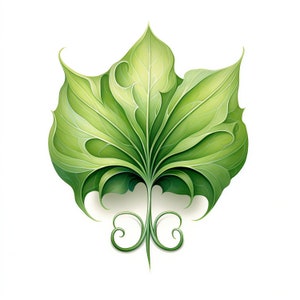 Celtic Elf Leaf Clipart - 50 High Quality Jpgs - Digital Download ...