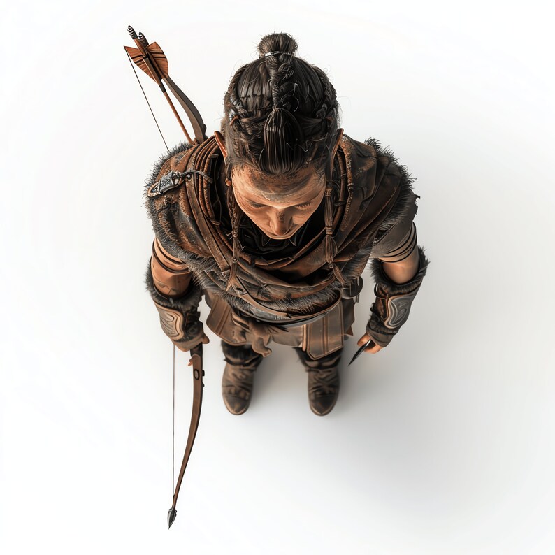 Female Celtic Warrior Virtual Tabletop Tokens PNG Clipart Bundle 100 ...