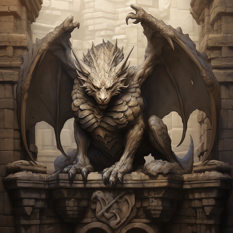 Gargoyle PNG Clipart Bundle - 50 High Quality PNG - Instant Download ...