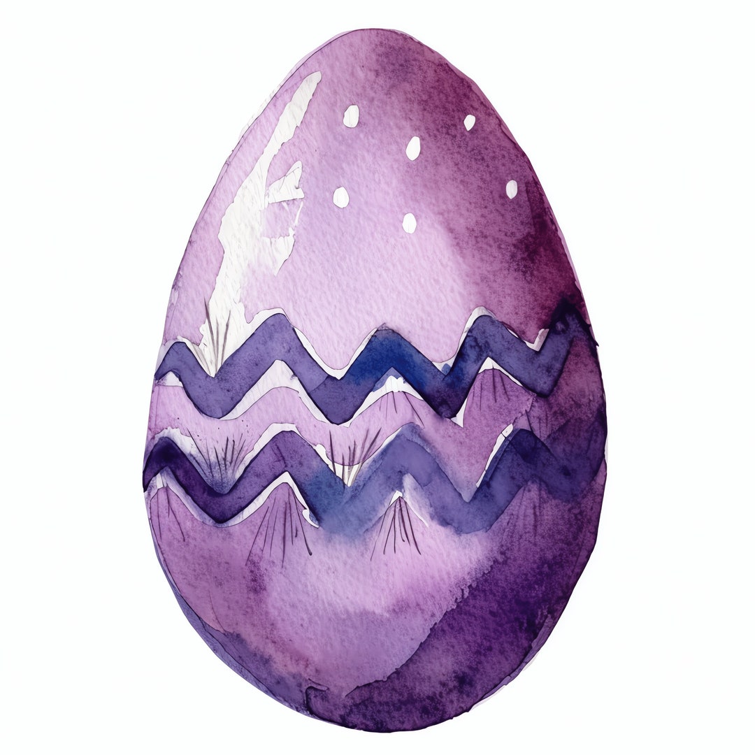 Easter Egg Watercolor PNG Clipart Bundle 50 High Quality PNG Instant ...