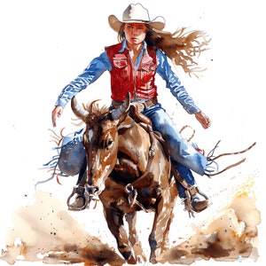 Cowgirl Rodeo PNG Clipart Bundle - 36 High Quality PNG - Instant ...