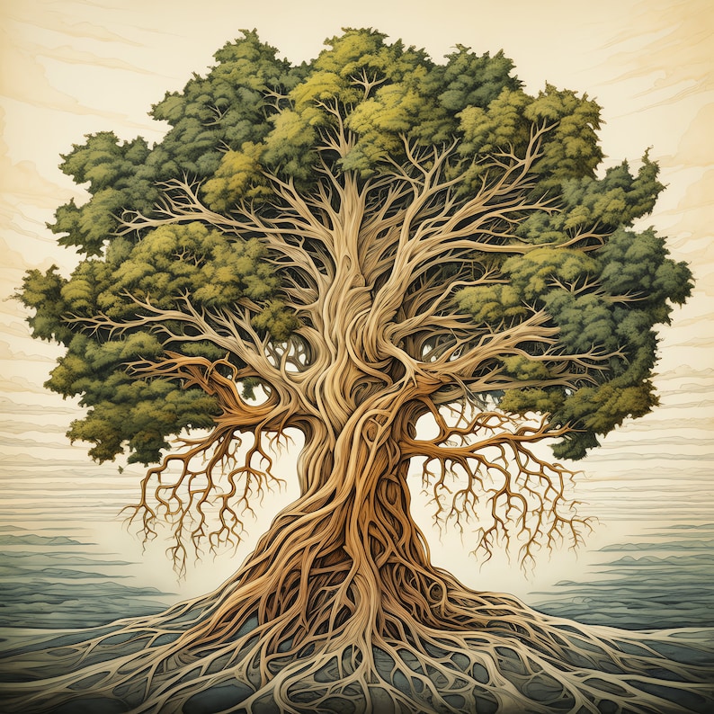 Renaissance Tree With Roots PNG Clipart Bundle 45 High Quality PNG ...