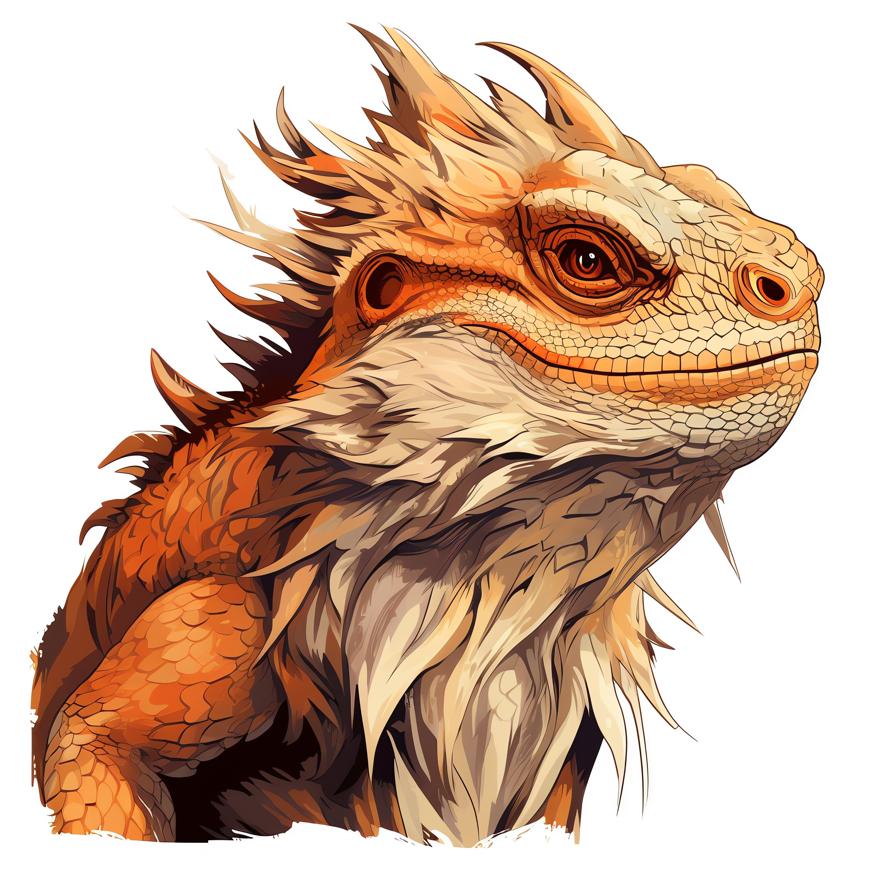 Bearded Dragon Clipart 35 High Quality Jpgs Digital Download Card ...