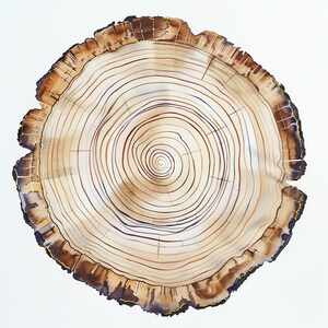 Tree Rings PNG Clipart Bundle 50 High Quality PNG Instant Download ...