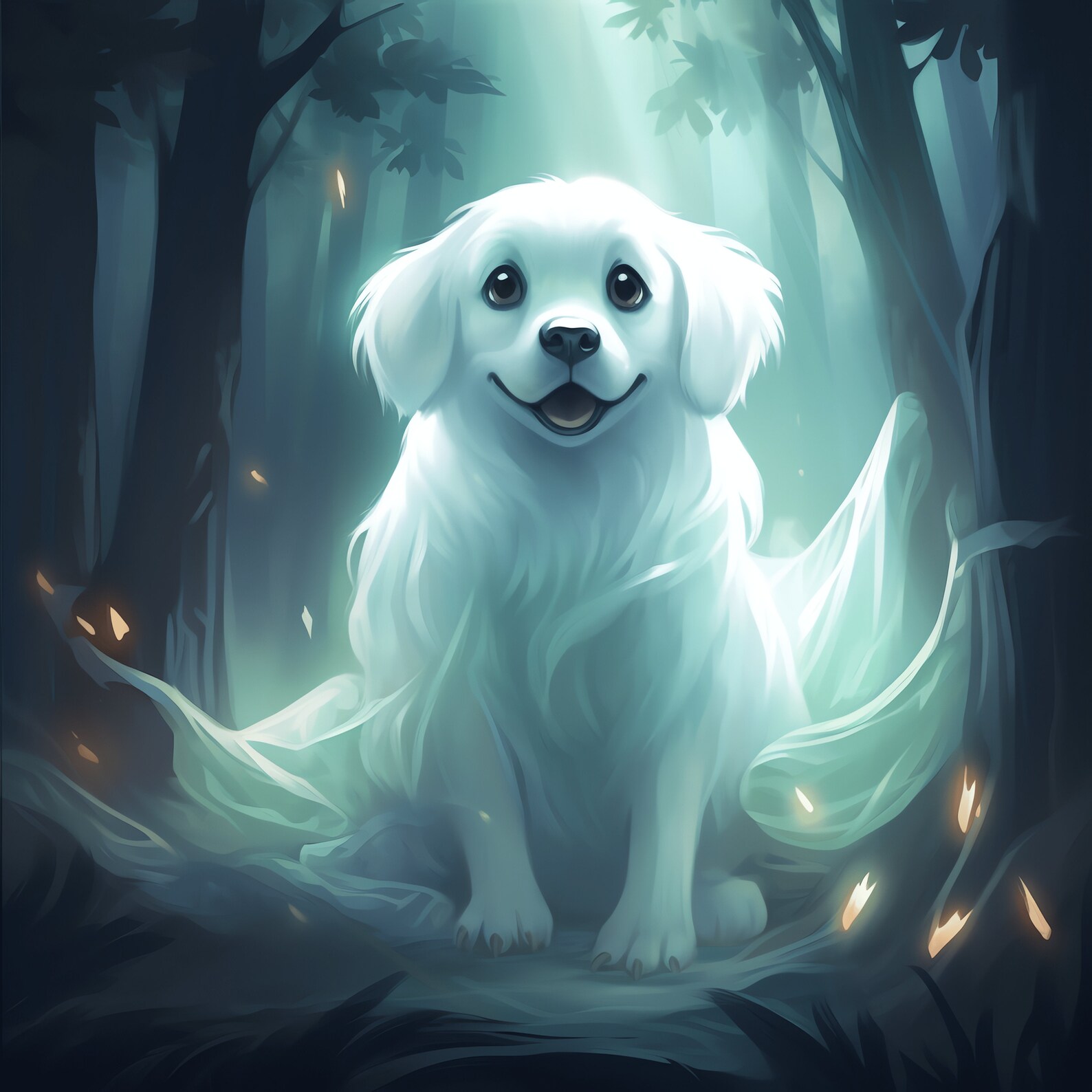 Cute Ghost Dog PNG Clipart Bundle 45 High Quality PNG - Etsy