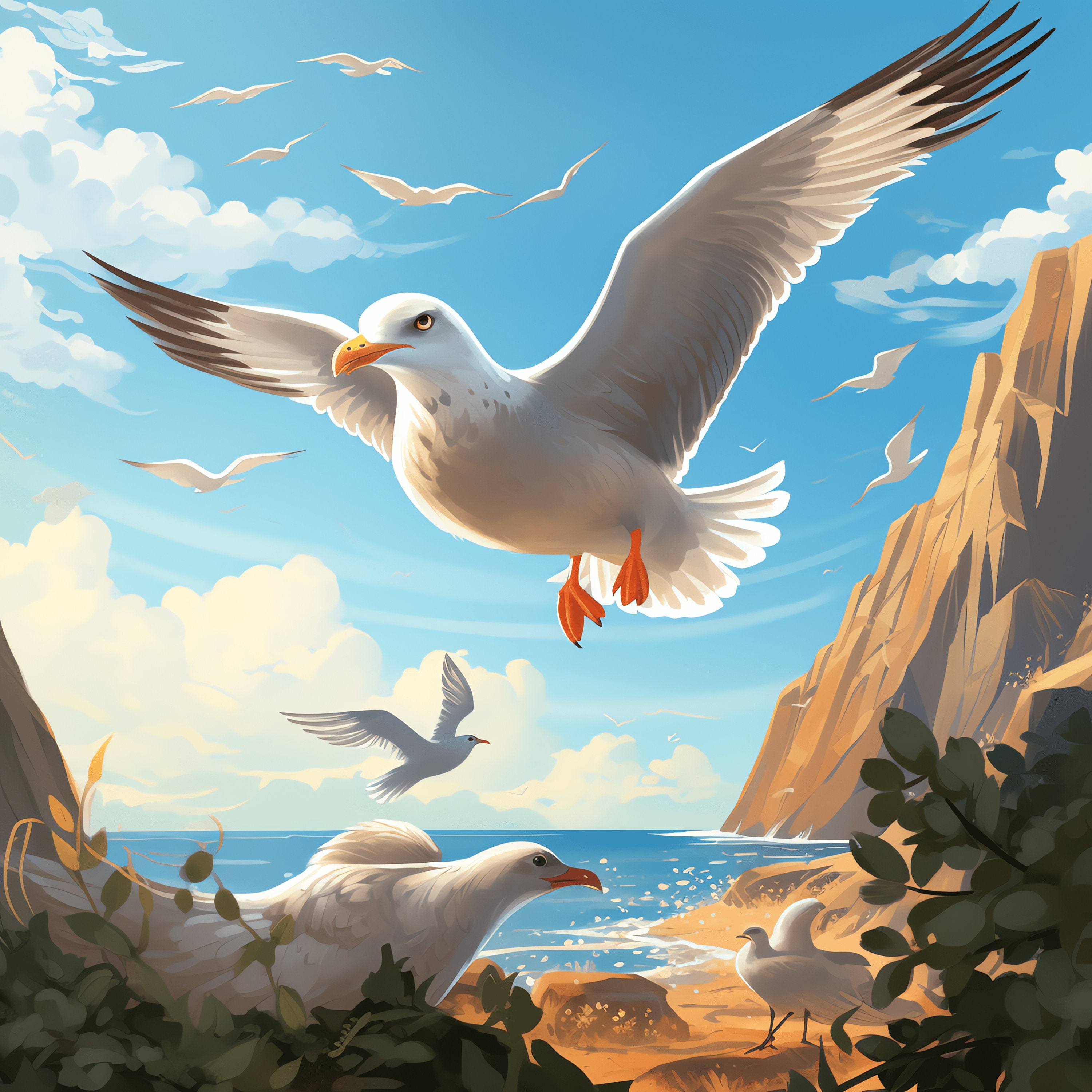 Seagull Mom PNG Clipart Bundle - 38 High Quality PNG - Instant Download ...