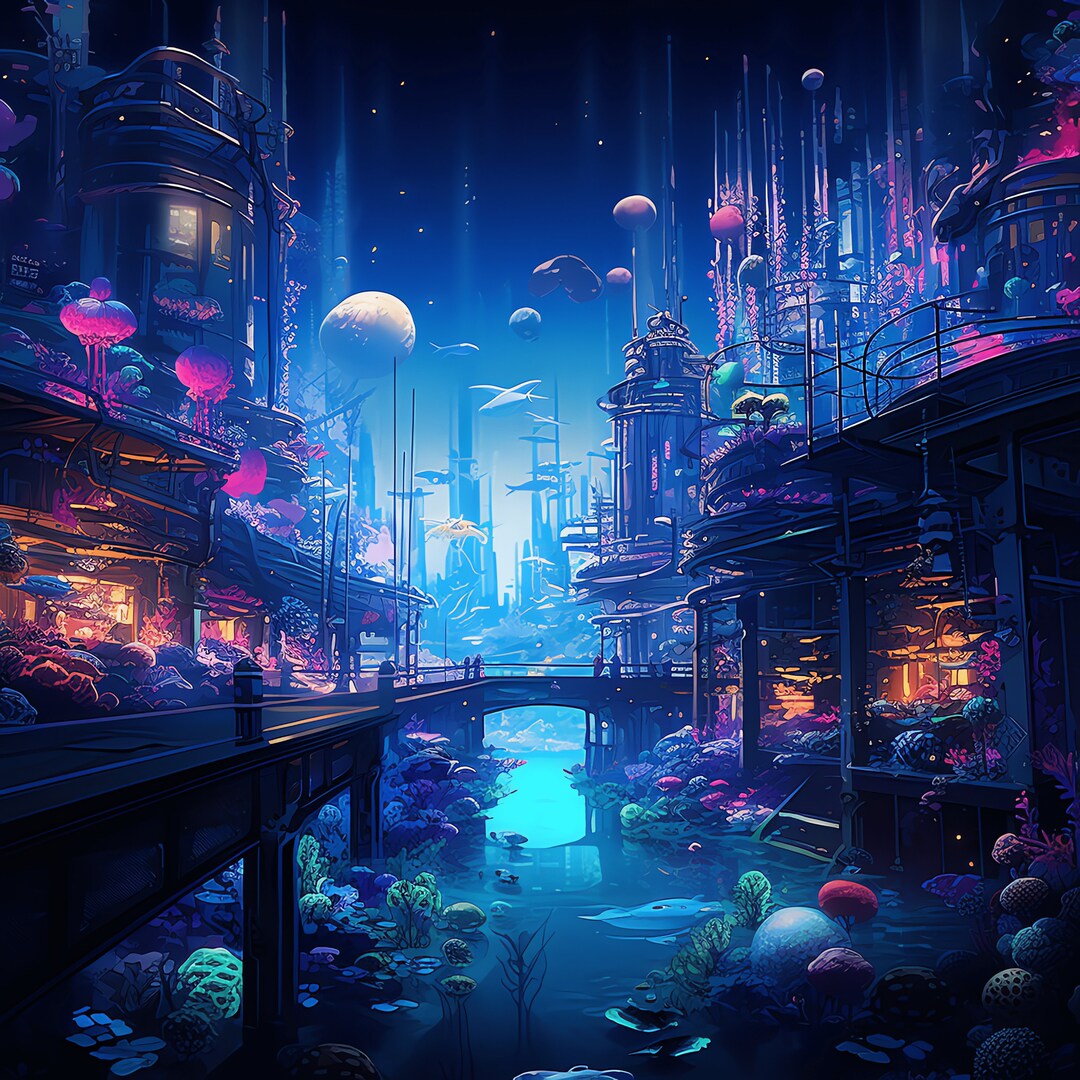 Neon Abyss PNG Clipart Bundle - 50 High Quality PNG - Instant Download ...