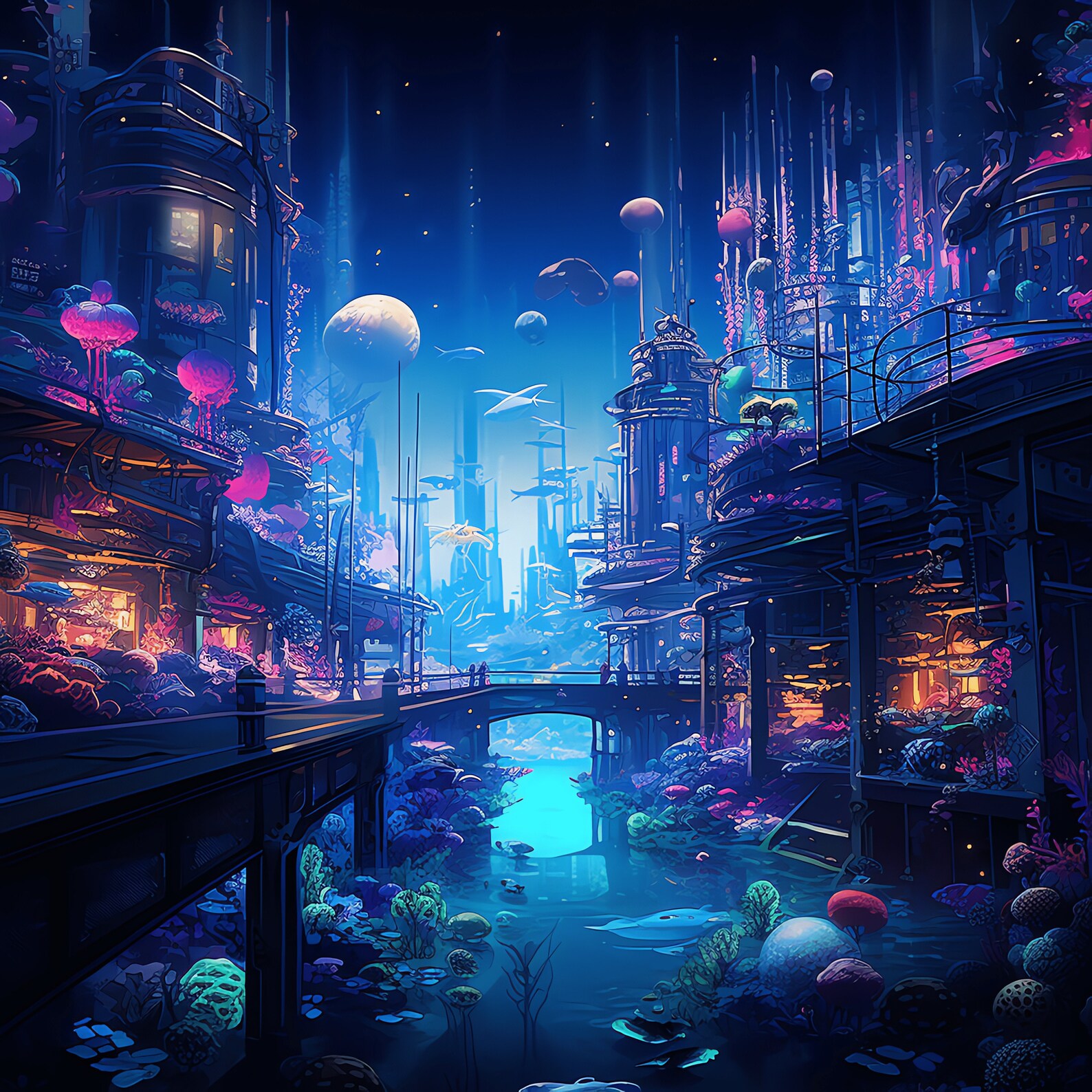 Neon Abyss PNG Clipart Bundle - 50 High Quality PNG - Instant Download ...