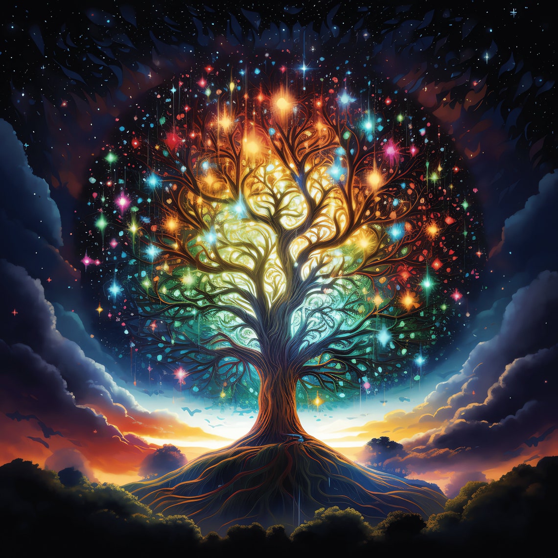 Cosmic Tree of Life PNG Clipart 50 High Quality PNG Instant Download ...