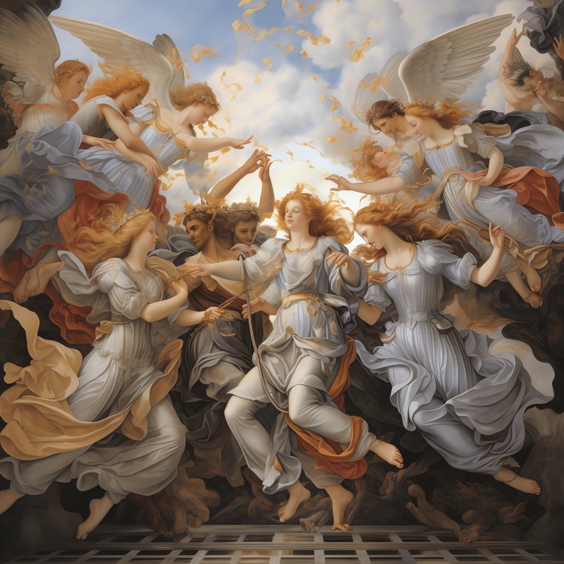 Renaissance Angels Dancing PNG Clipart 26 High Quality PNG Instant ...
